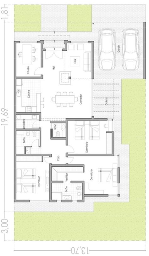 Descubrir Imagen Planos De Casas De Una Planta De Metros