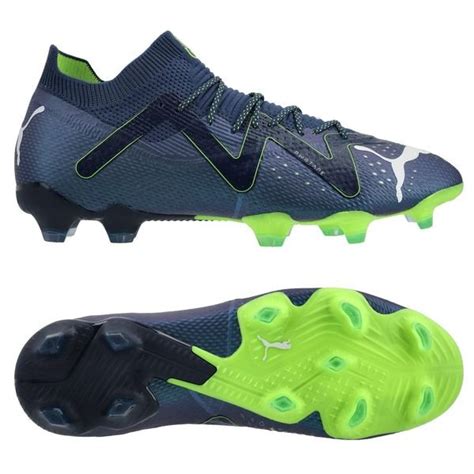 PUMA Future Ultimate FG AG Gear Up Navy Hvid Grøn