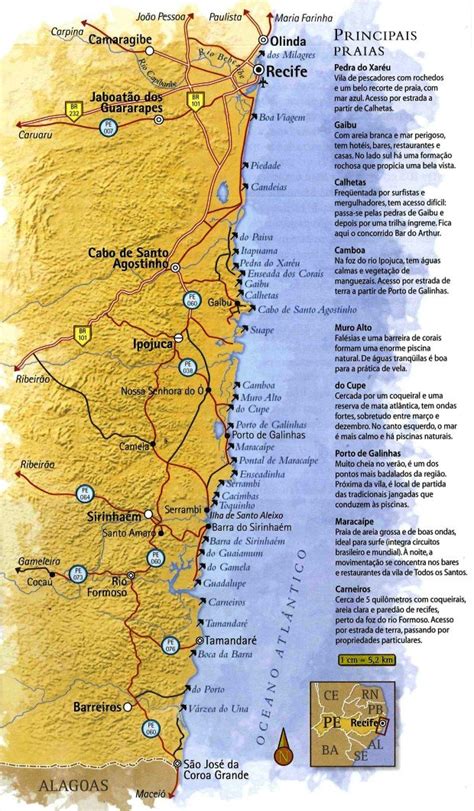 Praias No Litoral Sul De Pernambuco