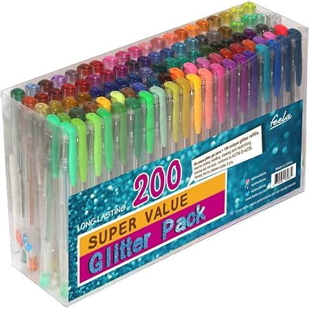 Amazon 240 Pack Glitter Gel Pens Shuttle Art 120 Colors Glitter