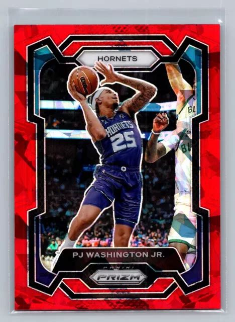 Panini Prizm Pj Washington Jr Prizms Red Ice Charlotte