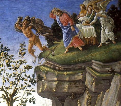 Tentaciones De Cristo Detalle Sandro Botticelli Fresco Capilla