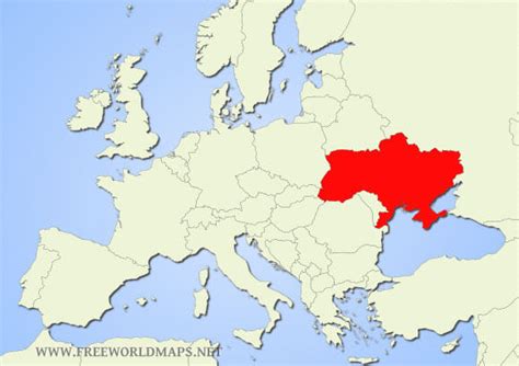 Ukraine Map On World Map London Top Attractions Map