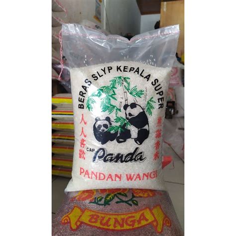 Jual Beras Pulen Cap Panda Beras Biasa Kg Shopee Indonesia