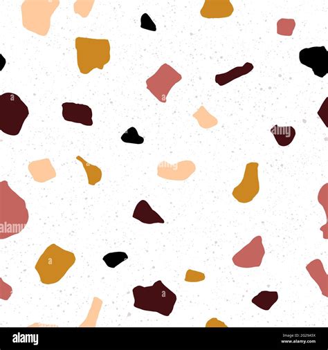 Abstracto sin costuras estilizadas Terrazzo azulejos patrón Mosaico