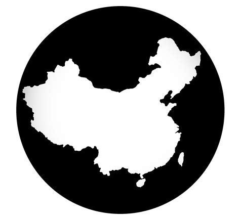 Silhouette Map Of China Clipart Nepal