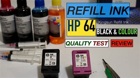 How To Refill HP 64 Ink Cartridges 57 59 60 61 62 63 65 67 302