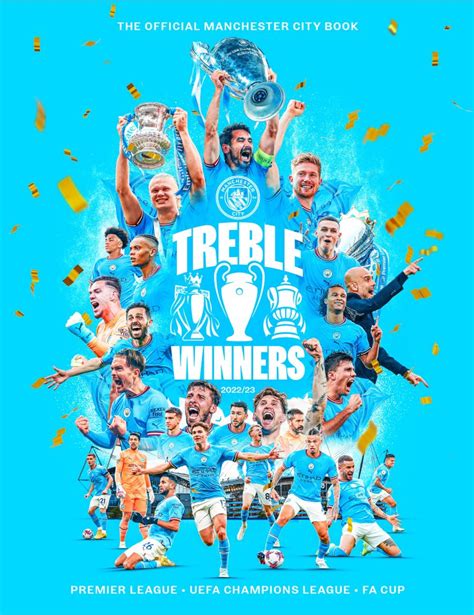 Treble Winners Manchester City 2022 23 Official Book Reach Sport Shop