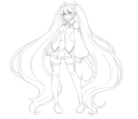 Desenhos De Hatsune Miku Para Colorir P Ginas Para Colorir Gr Tis