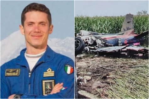 Oscar Del Dò il pilota delle Frecce Tricolori il motore spento l