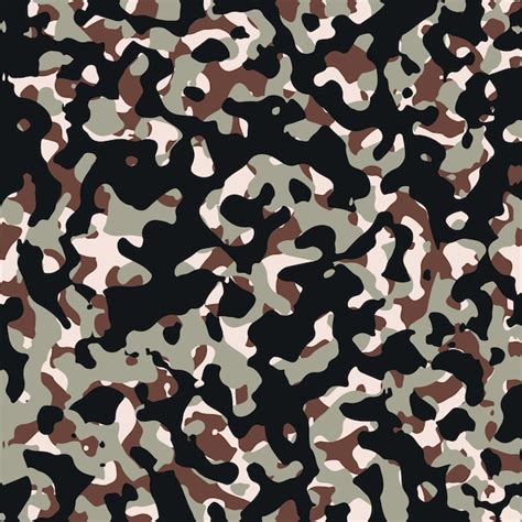 Camuflaje del ejército vector de patrones sin fisuras la textura del