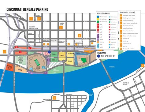 Paul Brown Stadium Parking Map