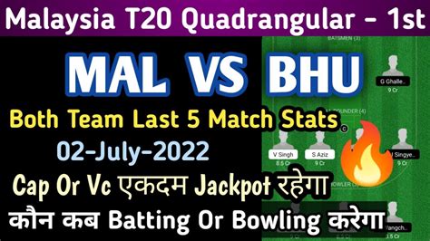 MAL Vs BHU Dream11 Team Mal Vs Bhu Dream11 Prediction Mal Vs Bhu