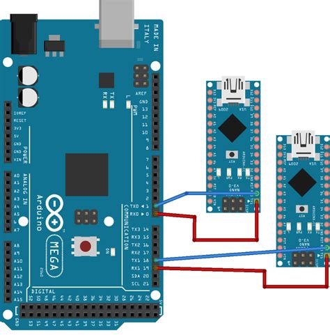 Conectar Un Arduino MEGA A Dos NANOS Hardware Arduino Forum