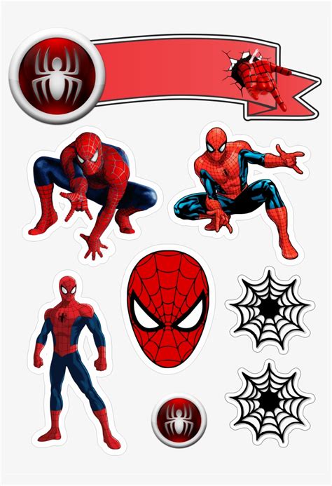 Homem Aranha Topo De Bolo Cartoon Spider Man Suit Transparent Png