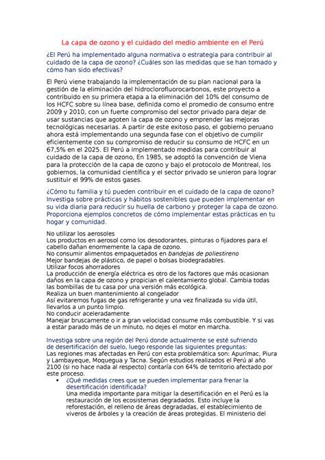 TS10 Semana 10 Individuo La Capa De Ozono Y El Cuidado Del Medio