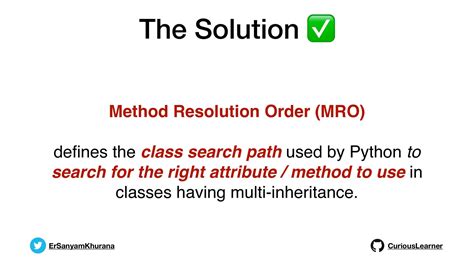 Method Resolution Order In Python Speaker Deck