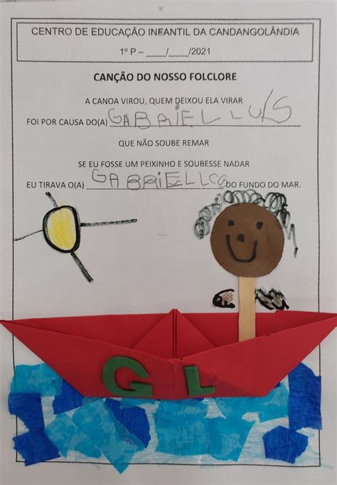A Canoa virou Projeto música educação infantil Educação infantil