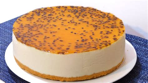 CHEESECAKE DE MARACUYÁ DELICIOSO SIN HORNO RECETA ORIGINAL MUY FACIL