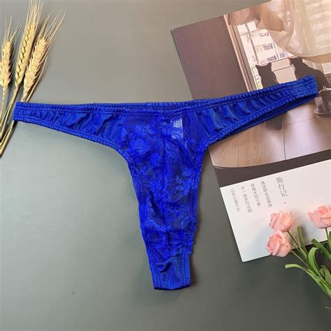Mens Sexy Sissy Pouch Thongs Mesh Sheer Briefs G String Underwear Underpants Ebay