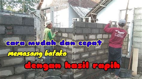 Cara Mudah Memasang Batako YouTube