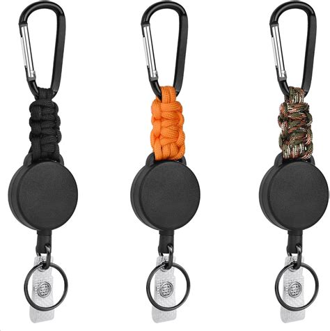 Amazon 3 Pack Retractable Keychain Heavy Duty Retractable