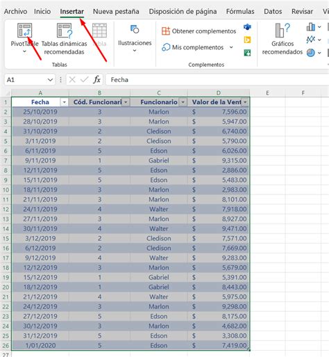 Como Crear una Tabla Dinámica en Excel Ninja del Excel