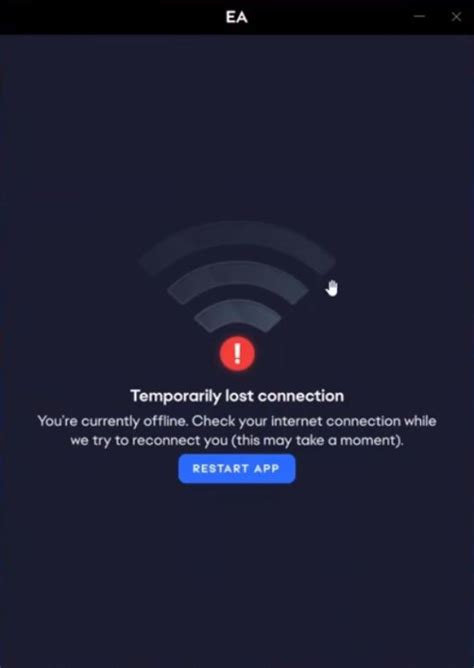 How To Fix Temporarily Lost Connection In EA App