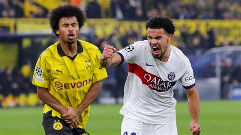 Borussia Dortmund 1 1 Paris Saint Germain Warren Zaire Emery Goal