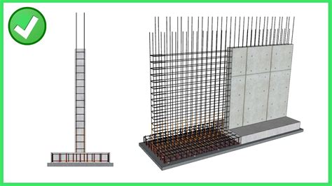 Ferraillage d un voile en béton armé YouTube