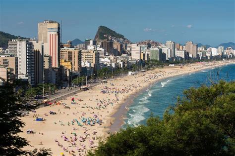 Ipanema And Leblon Beach In Rio De Janeiro Stock Image Image Of