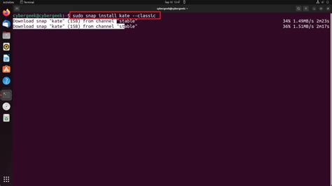 installing kate text editor on linux geeksforgeeks