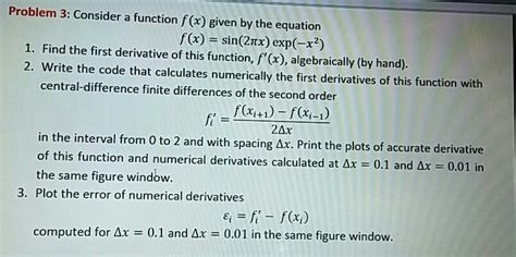 problem 3 consider a function f x given by the
