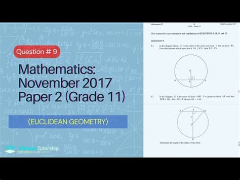 EUCLIDEAN GEOMETRY November 2017 Mathematics Paper 2 Question 09