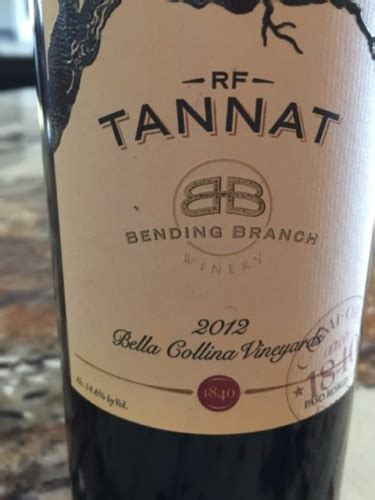 Bending Branch Bella Collina Vineyards Tannat RF Vivino Australia