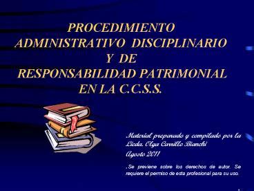 PPT PROCEDIMIENTO ADMINISTRATIVO DISCIPLINARIO Y DE RESPONSABILIDAD