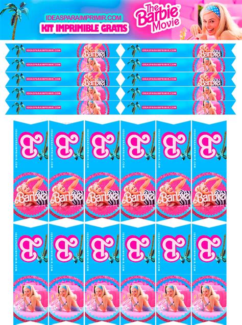 KIT de cumpleaños de BARBIE 2023 para imprimir GRATIS Incluye