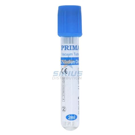 Vacutainer Coagulare Capac Albastru 3 8 Na Citrat Volum Aspiratie