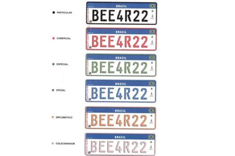 Denatran Lan A Novas Placas De Carros Brasileiros Veja Mudan A