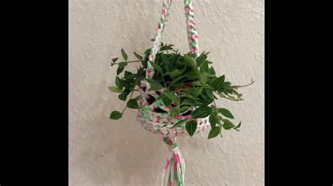 Tuto panier à suspendre pour plantes au crochet spécial gaucher YouTube