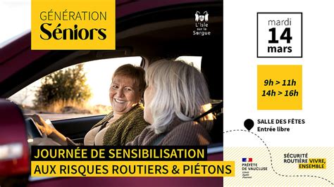 Journée de sensibilisation aux risques routiers piétons Isle sur la