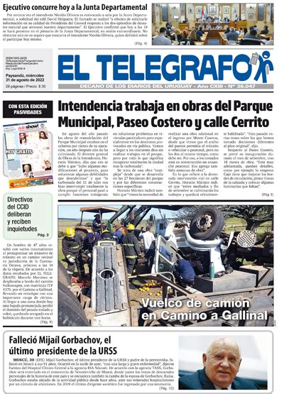 Edición 31 08 2022 Diario El Telégrafo