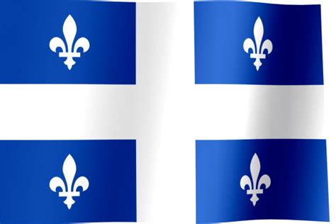 Flag Of Quebec All Waving Flags