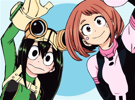 HD Wallpaper Of Ochaco Uraraka And Tsuyu Asui From My Hero Academia