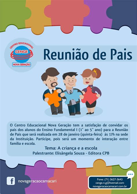 40 Convites Para Reunião de Pais Modelos de Convite