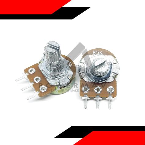 Pcs K Ohm Ohms Terminal Linear Taper Rotary Potentiometer B K K
