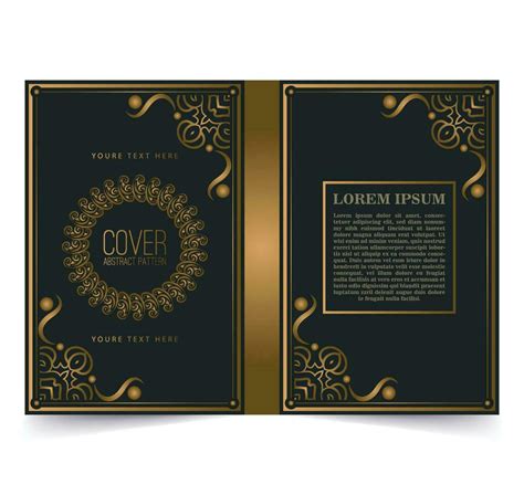Luxury Ornamental Book Cover Design 27423990 Vector Art At Vecteezy