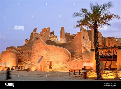 Evening View Of At Turaif World Heritage Site Bujairi Terrace Diriyah