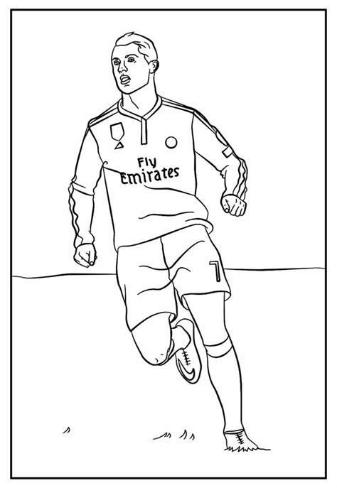 Desenhos De Cristiano Ronaldo Para Colorir Bora Colorir