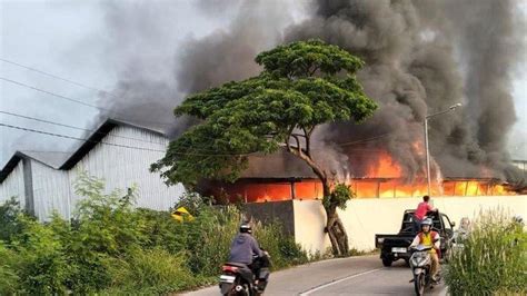 Penyebab Gudang Rotan Di Cirebon Terbakar Sumber Dari Bakaran Sampah
